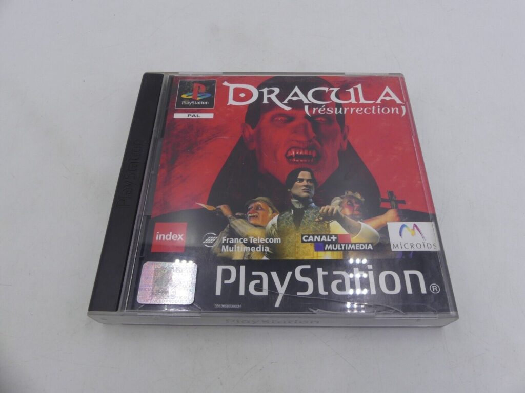 PS1 Playstation 1 PAL Dracula Resurrection -COMPLETE FRENCH USED ...