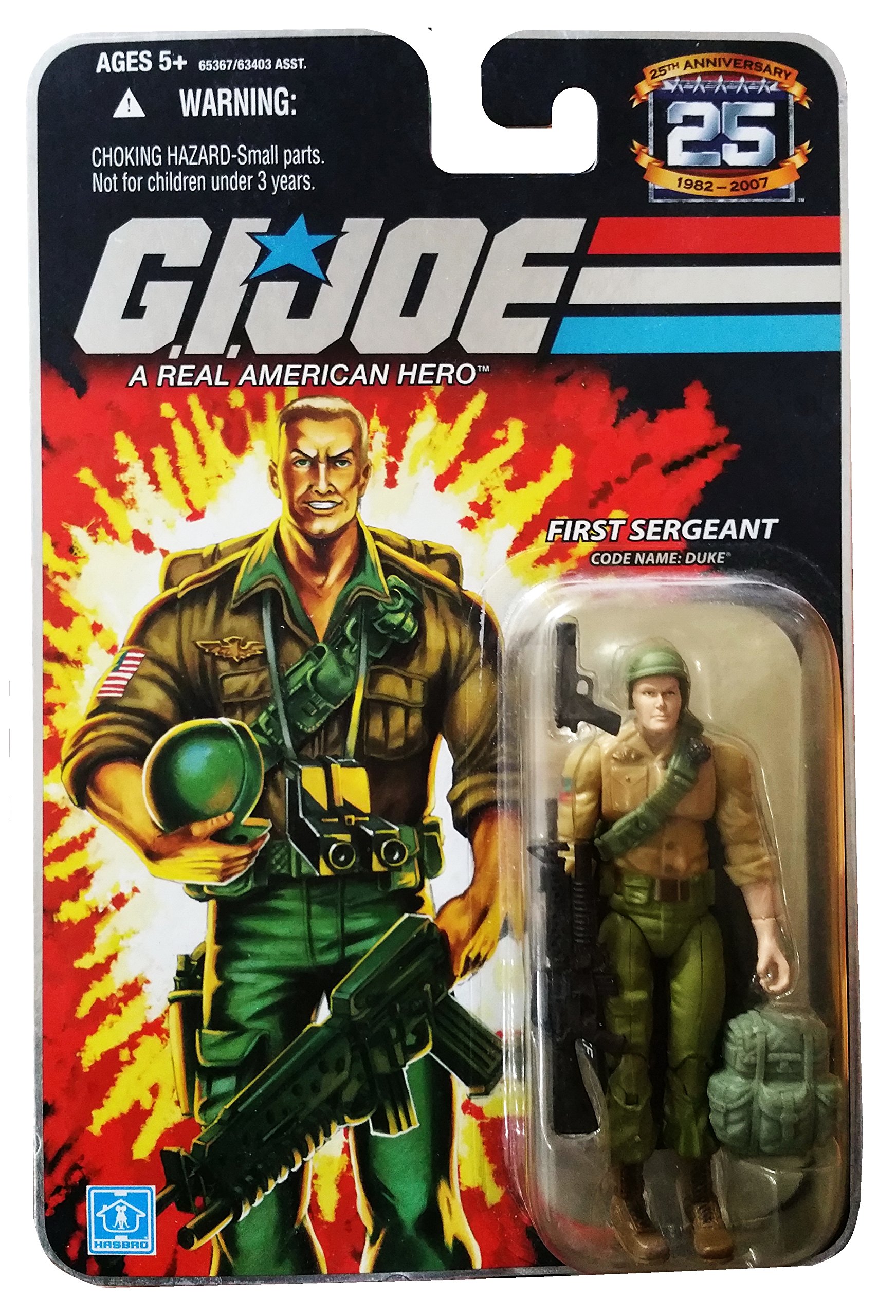 GI Joe 25th Anniversary FIRST SERGEANT DUKE Action Figure MOC – Vintage ...