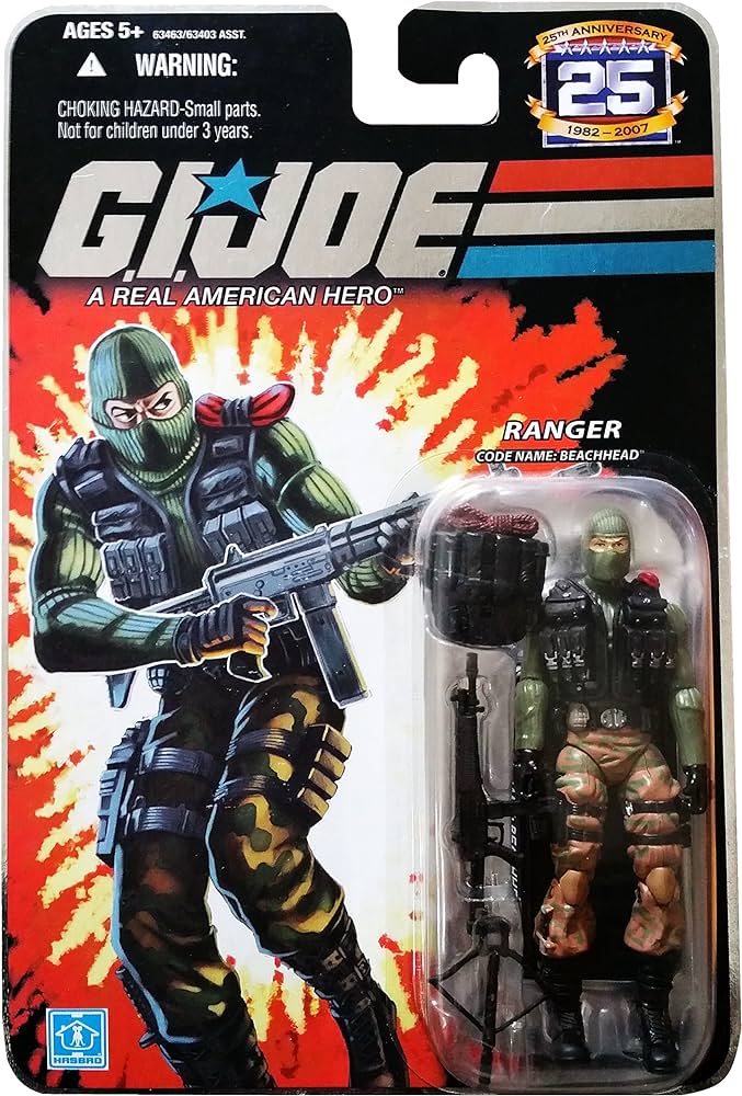GI JOE 25TH ANNIVERSARY RANGER BEACHHEAD ACTION FIGURE MOC – Vintage ...