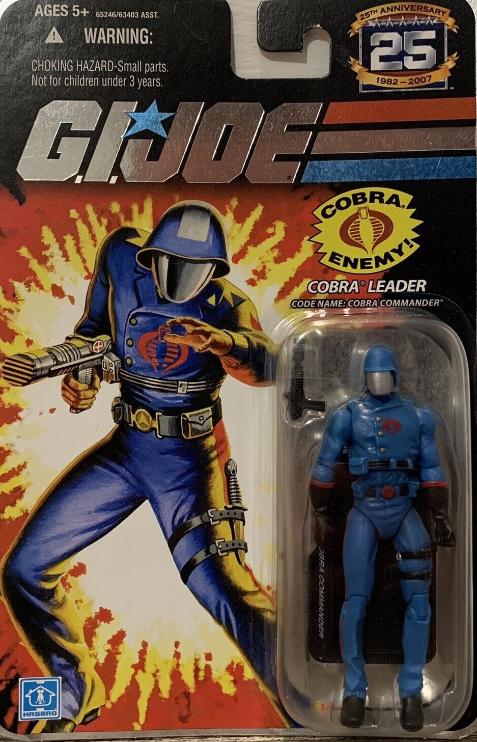 GI Joe 25th Anniversary COBRA COMMANDER LEADER ACTION FIGURE MOC ...