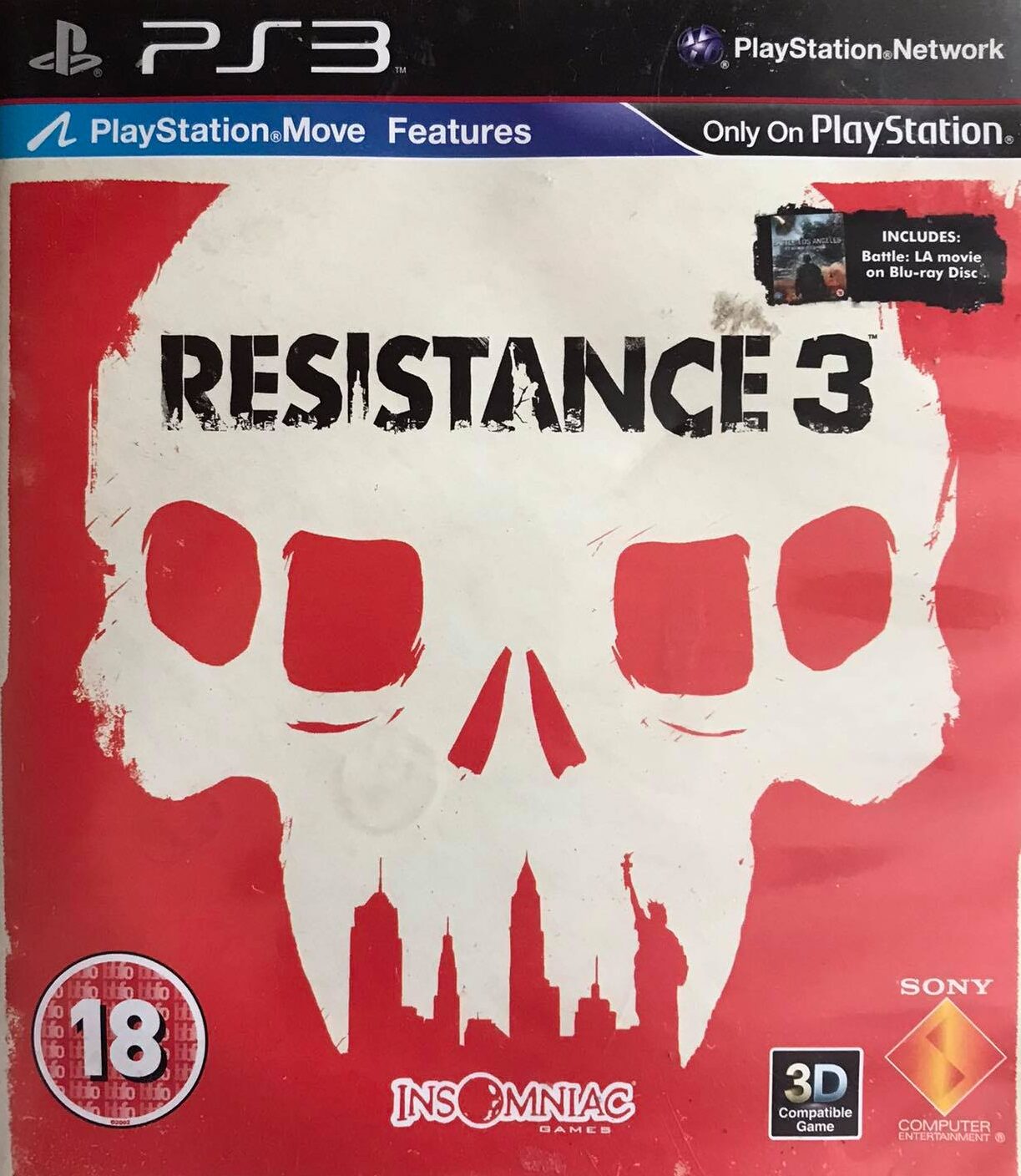 Resistance 3 Ltd Edition Including Battle: Los Angeles Blue-ray Disc ...