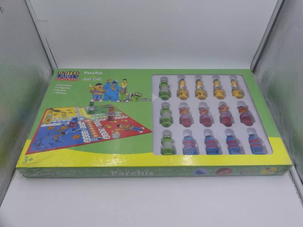 SESAME STREET Board Game LUDO PARCHIS UNITED LABELS COMICWARE SEALED ...