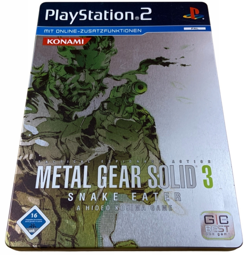 Metal Gear Solid 3: Snake Eater Steelbook Edition PS2 USED - Vintage ...