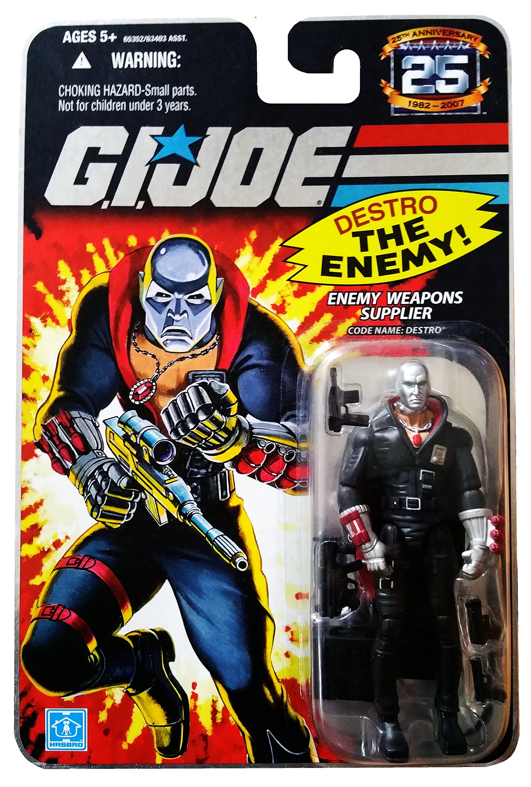 GI Joe 25th Anniversary COBRA ENEMY WEAPONS SUPPLIER DESTRO Action ...