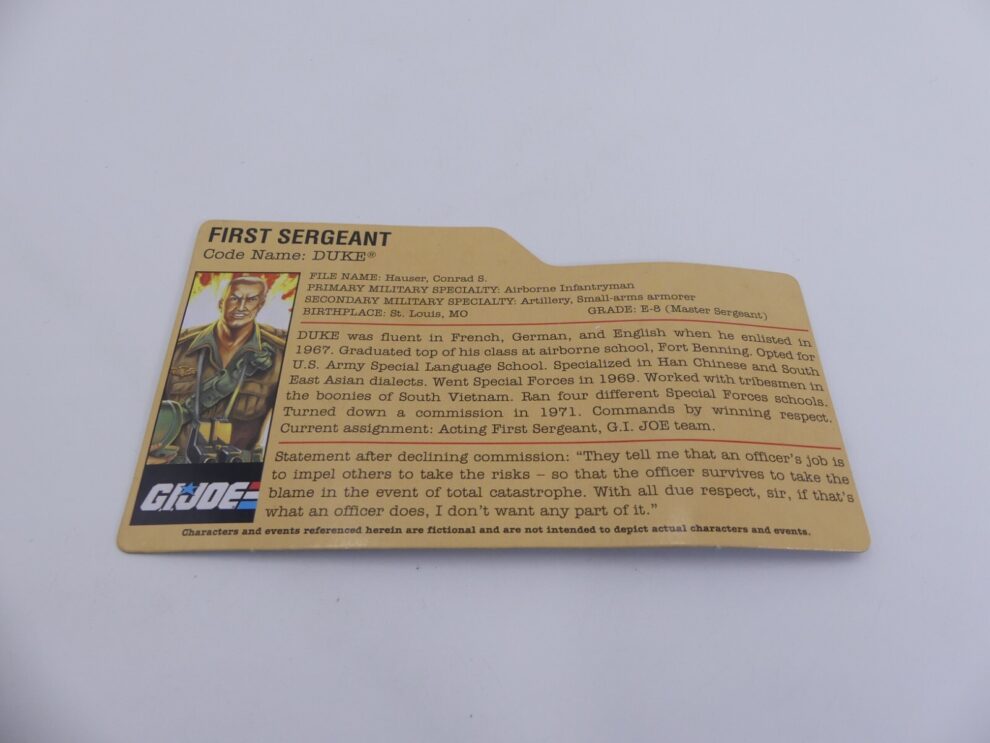 Duke v24 100% Complete GI Joe 25th Anniversary 2008 FIGURE - Vintage ...