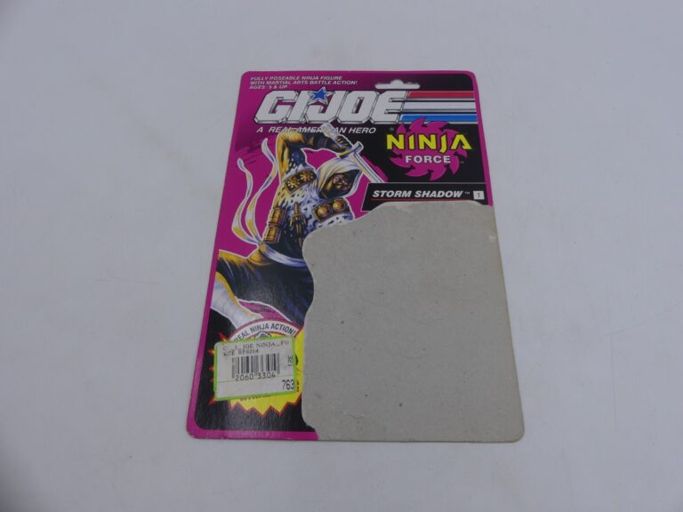 1992 GI JOE NINJA FORCE STORM SHADOW v3 FULL CARD BACK FILE CARD ...