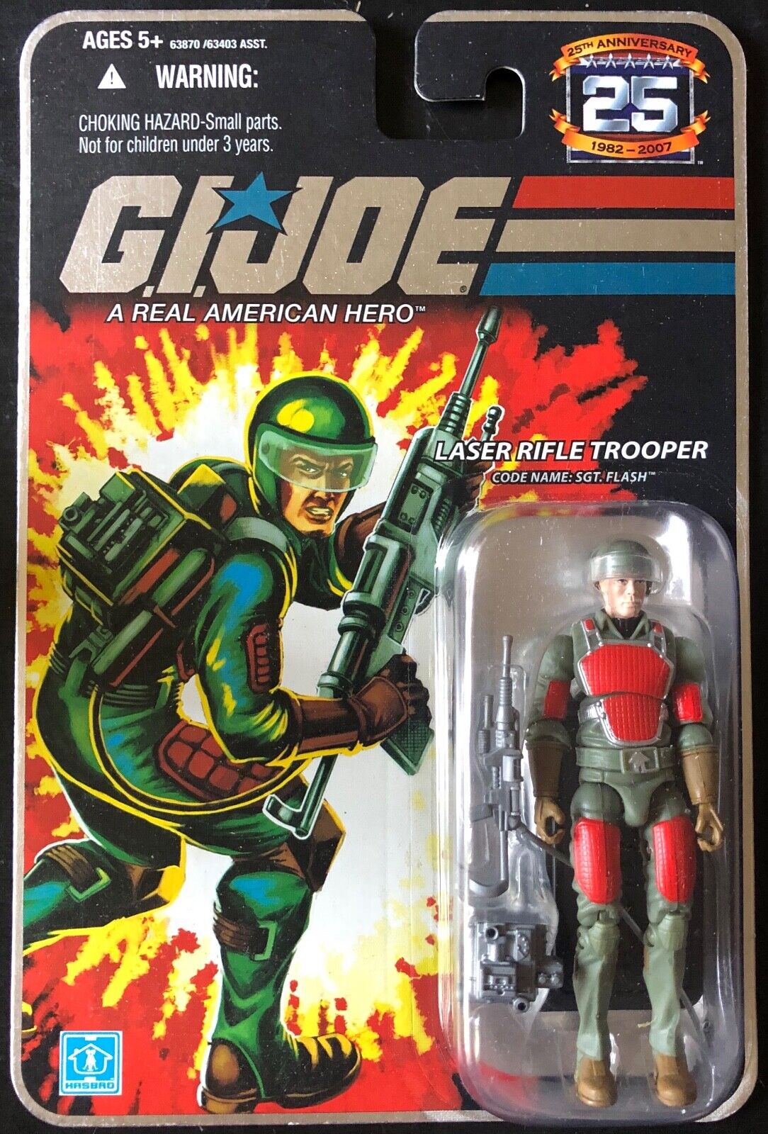 GI Joe 25th Anniversary SGT FLASH Action Figure MOC - Vintage Toy Mania